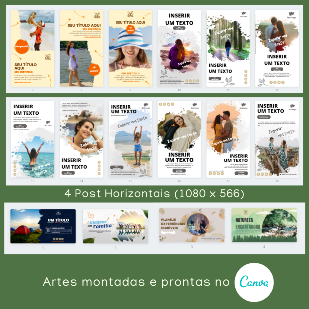 Canva Pack Natureza - TEMPLATES PARA
